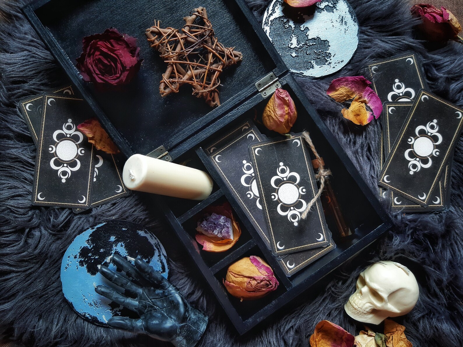 Tarot Card Deck Storage Witch Box Witchcraft Supply - Etsy