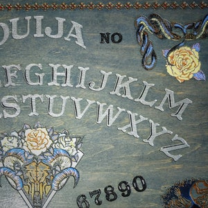 Ouija Board Snake&rose Silver Skull - Etsy