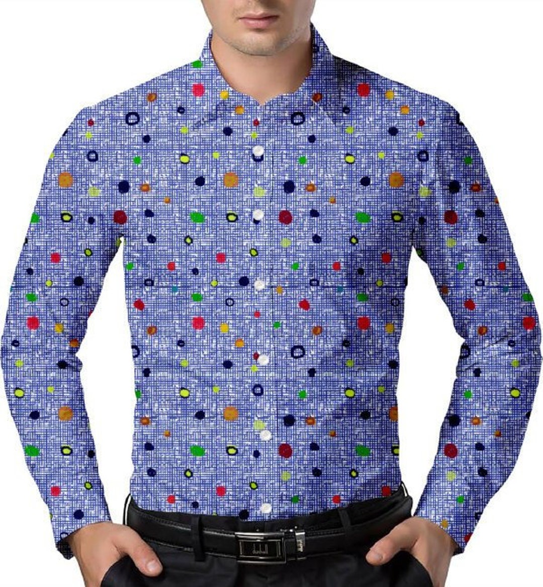 Fab Patterns Mens Button up Slim Fit 100% Cotton Full-sleeve Shirt - Etsy