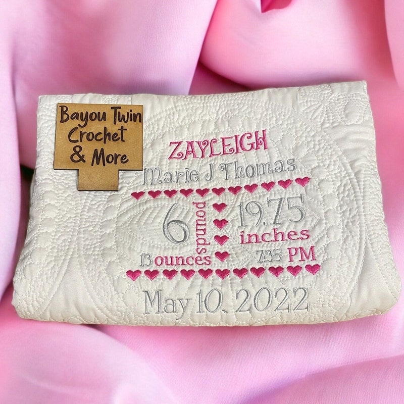 Handmade Birth Announcement - Etsy