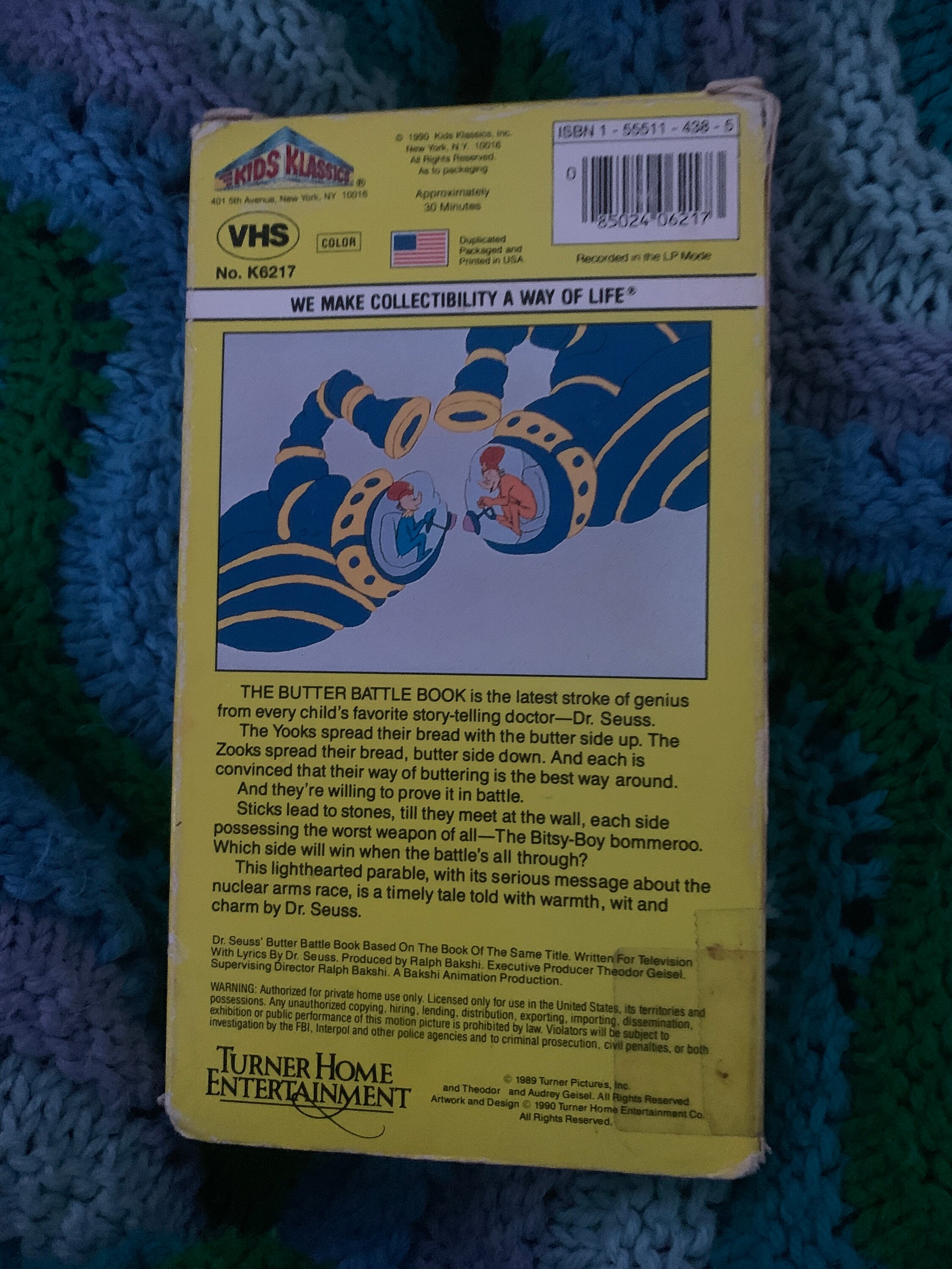 The Butter Battle Book Dr Seuss VHS - Etsy