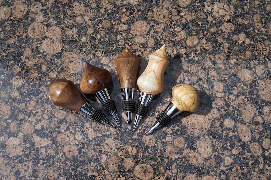Decorative Wood Bottle Stoppers - Etsy