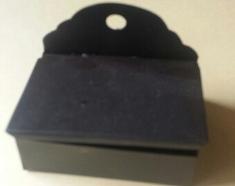 Vintage Wooden Kitchen Matchbox Blue Match Box Holder Hand - Etsy