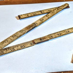 Vintage Folding Ruler - Etsy