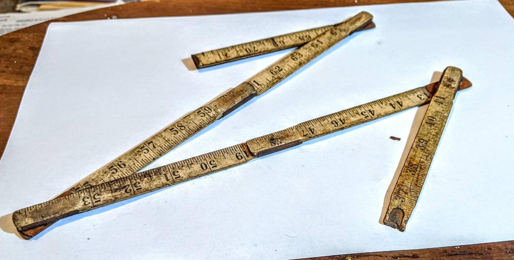 Vintage Folding Ruler - Etsy