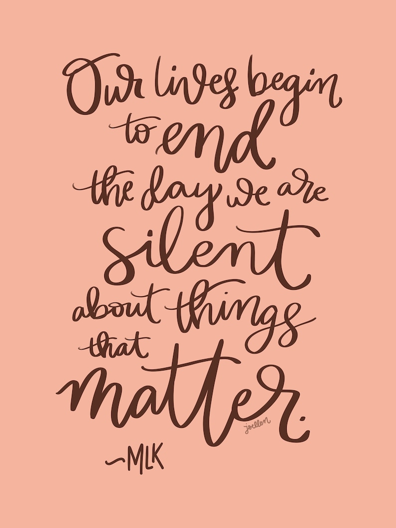 MLK Quote Art: Racial Justice Digital Print (digital Download) - Etsy