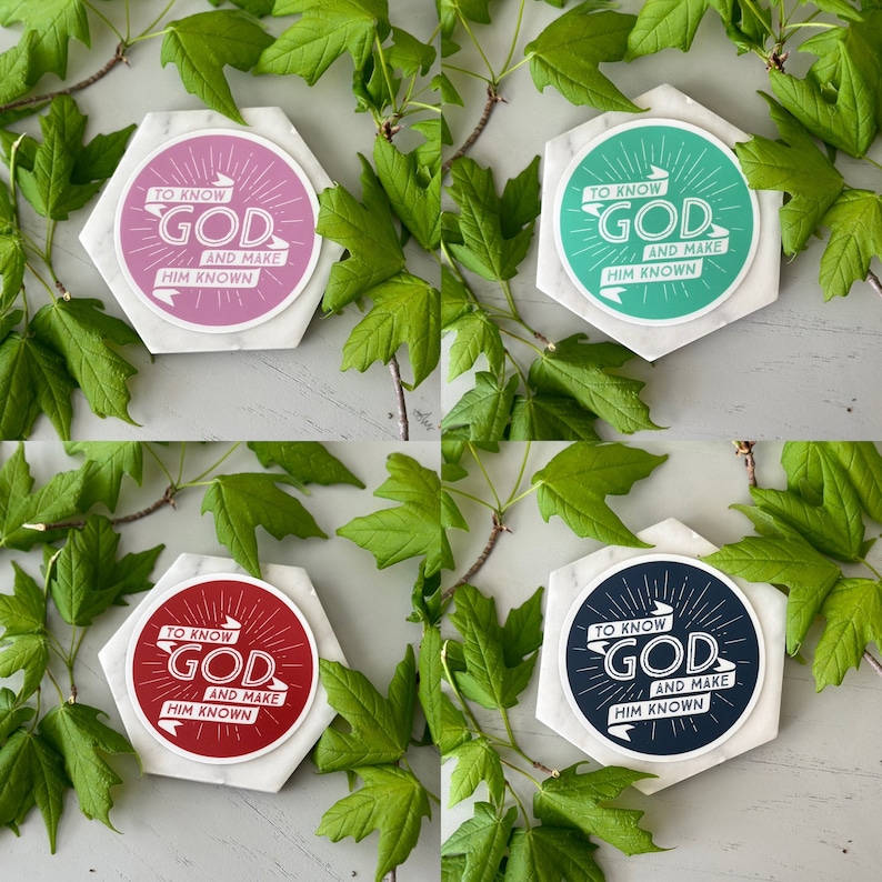 To Know God and Make Him Known Sticker - Etsy
