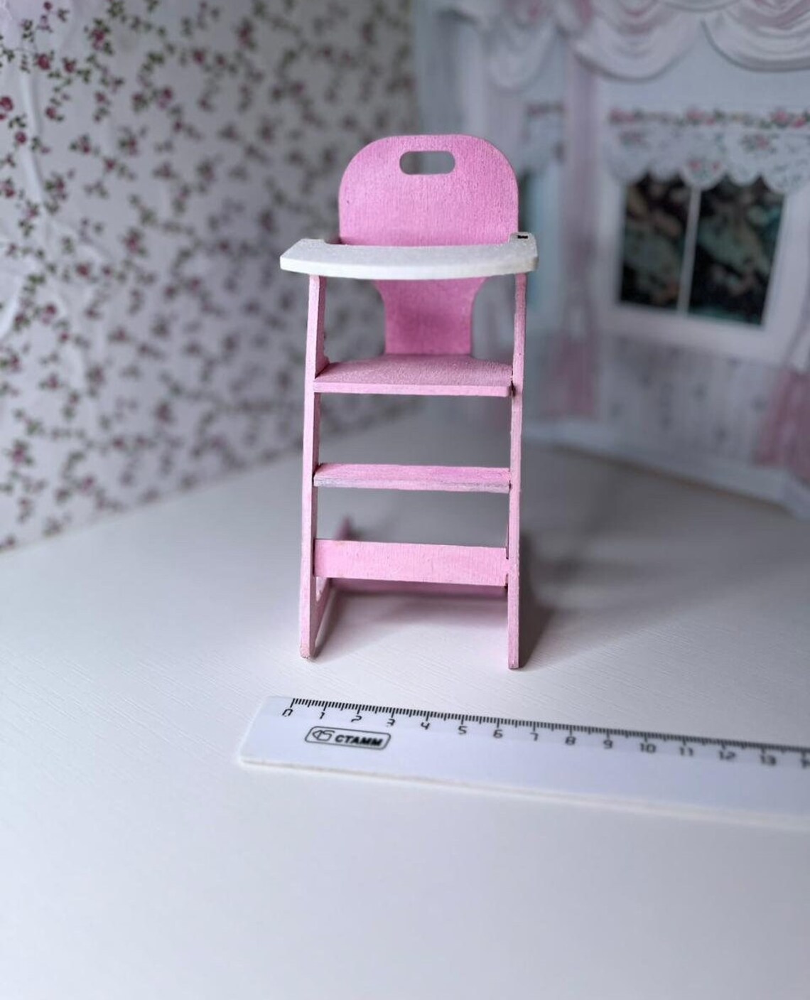 Plywood Doll Pink Chair for 5-6" Silicone Babies and Oak Dolls. - Etsy