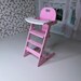 Plywood Doll Pink Chair for 5-6" Silicone Babies and Oak Dolls. - Etsy