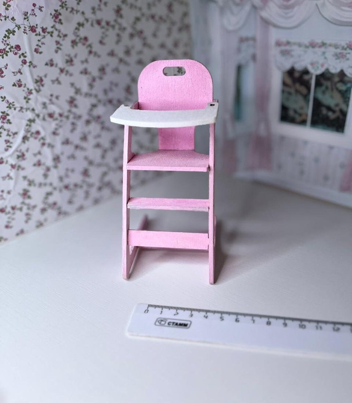 Plywood Doll Pink Chair for 5-6" Silicone Babies and Oak Dolls. - Etsy