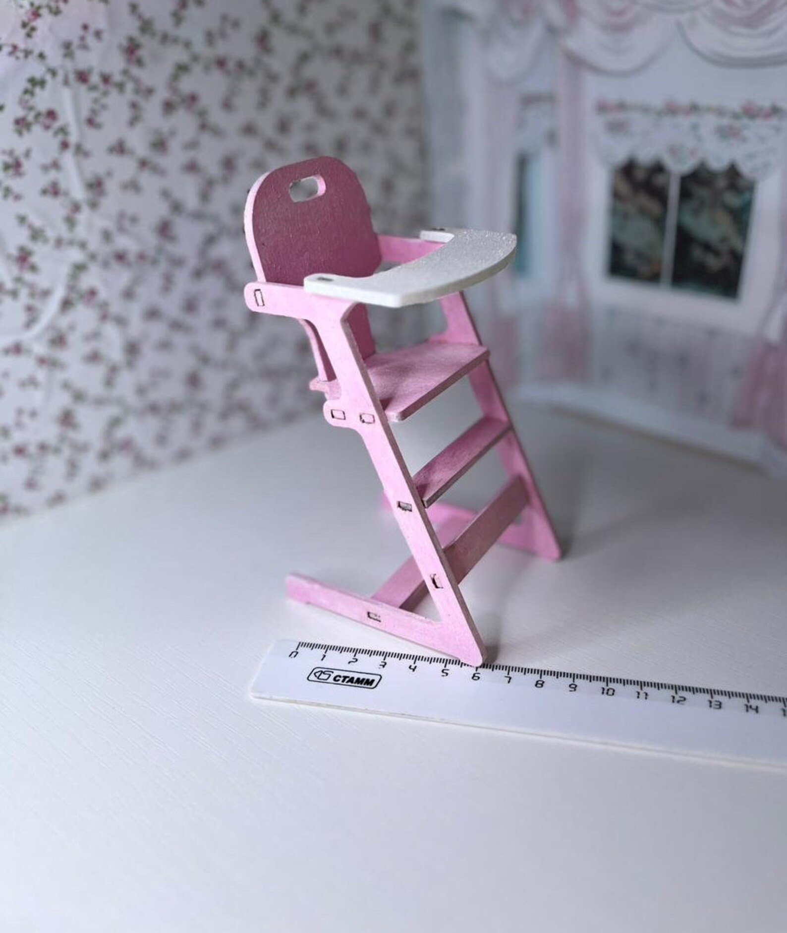 Plywood Doll Pink Chair for 5-6" Silicone Babies and Oak Dolls. - Etsy