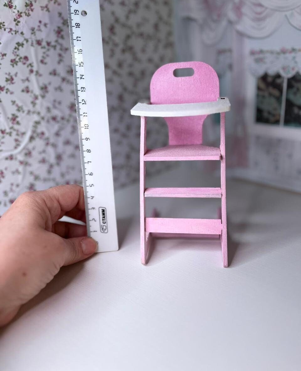 Plywood Doll Pink Chair for 5-6" Silicone Babies and Oak Dolls. - Etsy