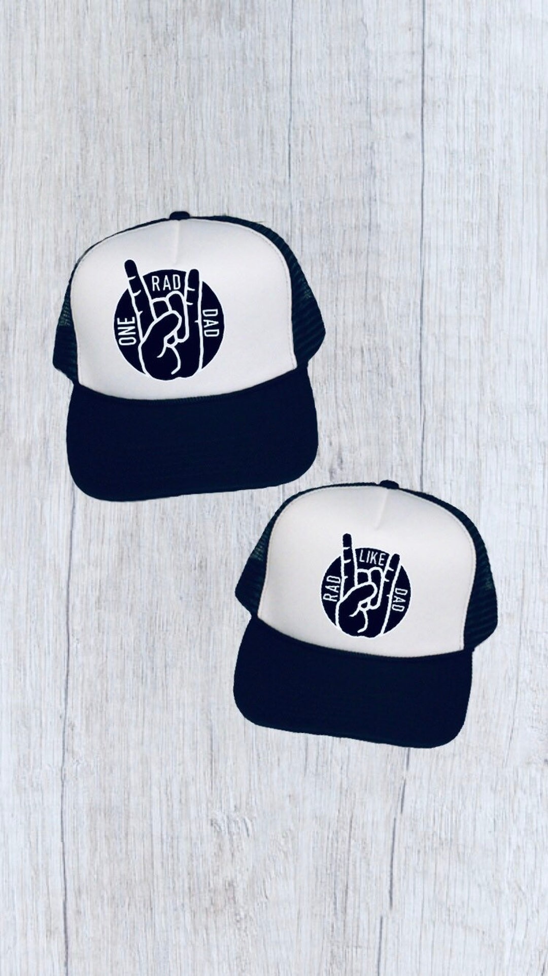 Rad Like Dad One Rad Dad Matching Father Son Hats Great Gift for Dad ...