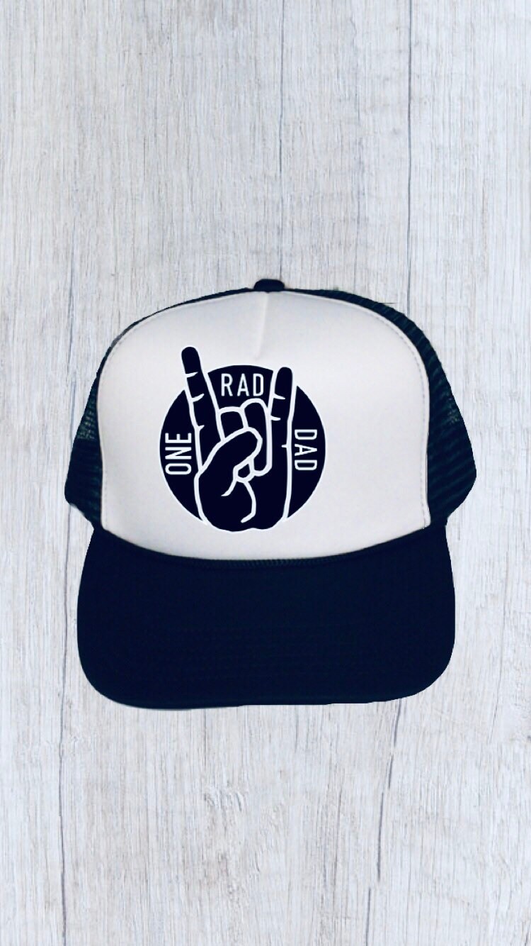 Rad Like Dad One Rad Dad Matching Father Son Hats Great Gift for Dad ...