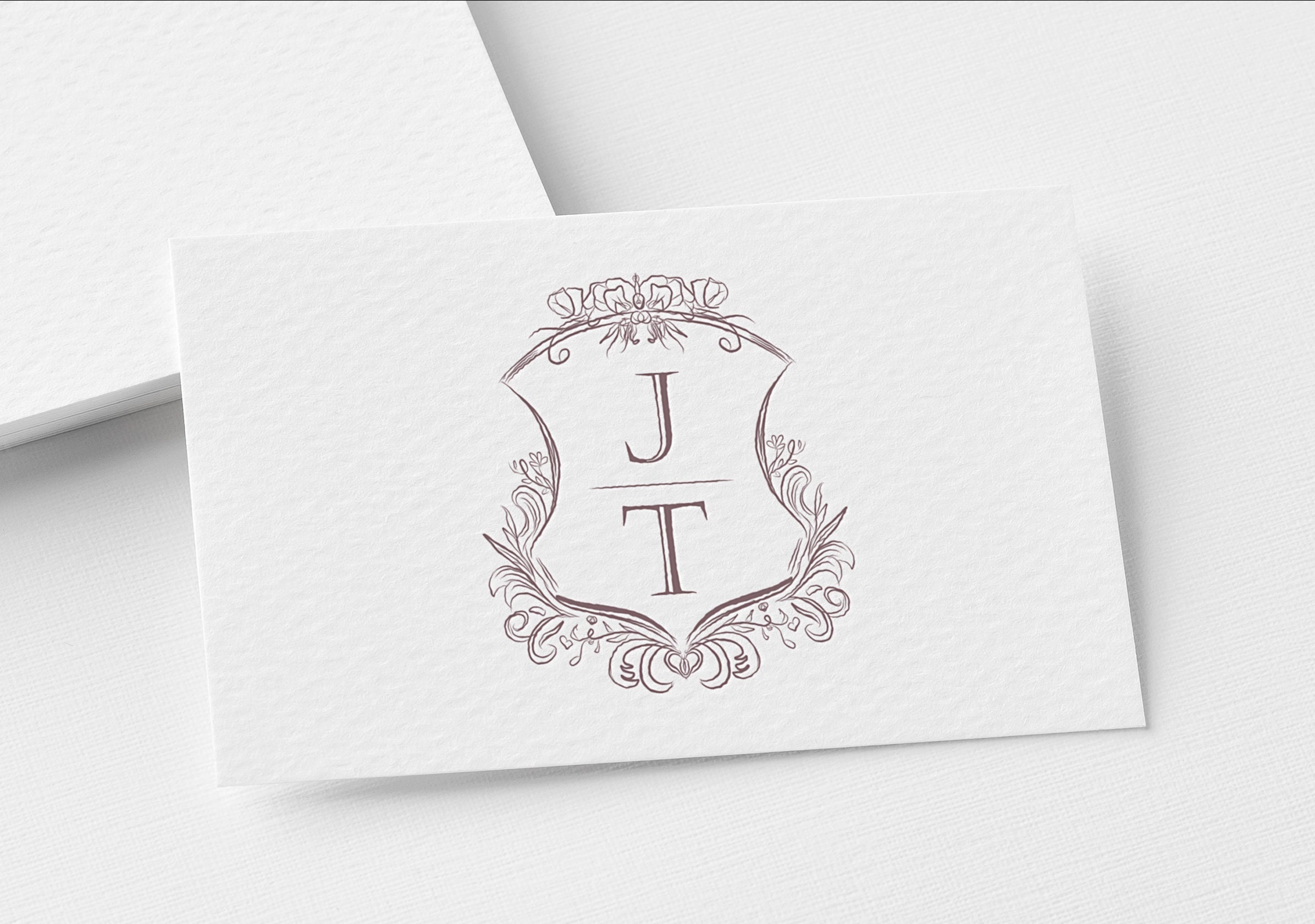 Hand Drawn Rustic Wedding Logo Couples Monogram Wedding - Etsy