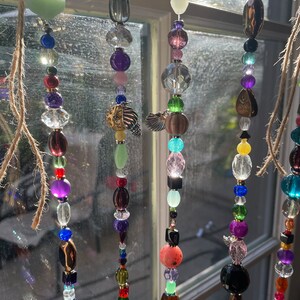 Charmed Glass Beaded Wind Chime/suncatcher - Etsy
