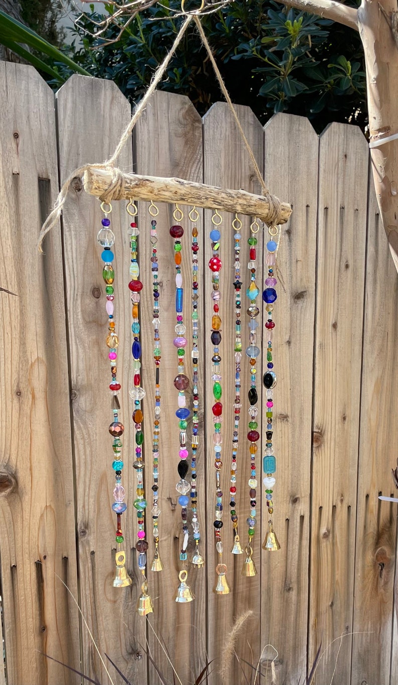 Deluxe nine All Glass Beaded Wind Chime - Etsy