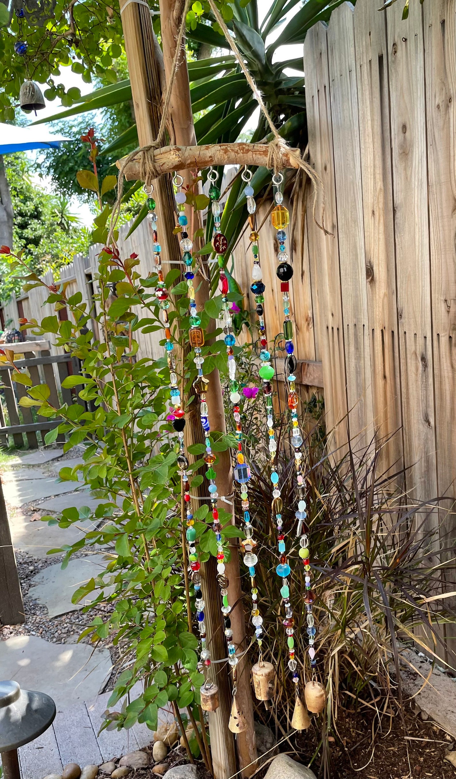Hand Beaded Wind Chimes/suncatcher - Etsy