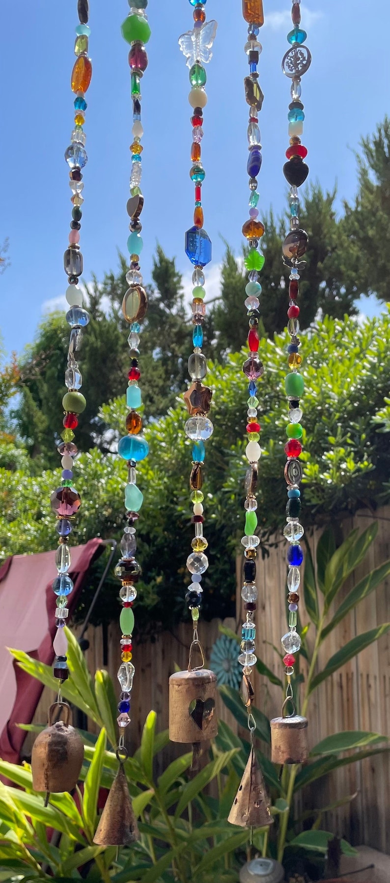 Hand Beaded Wind Chimes/suncatcher - Etsy