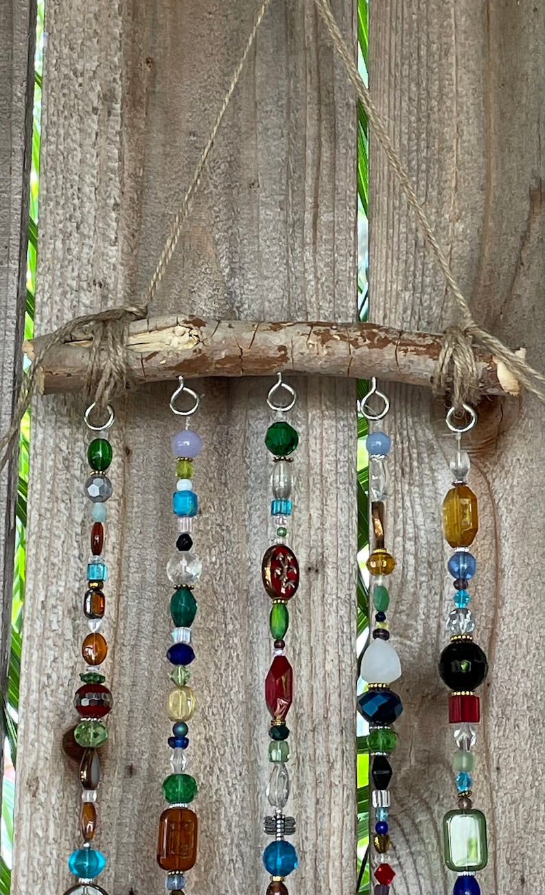 Hand Beaded Wind Chimes/suncatcher - Etsy