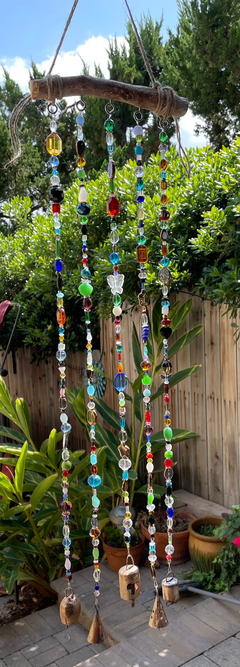 Hand Beaded Wind Chimes/suncatcher - Etsy
