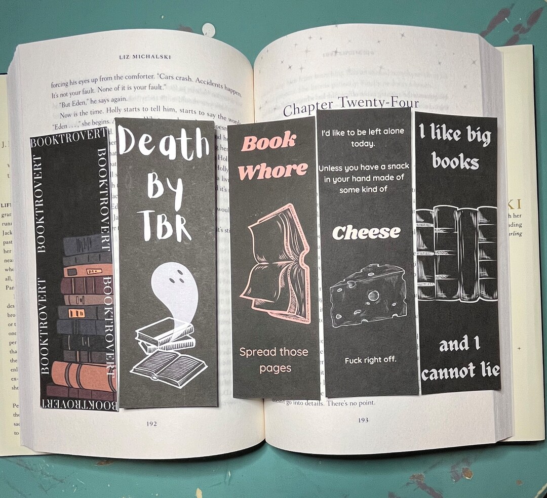 Digital Download Bookmarks, Gift for Book Lovers, Bookish, Book Whore ...