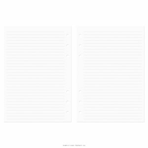 Dot Grid Lined Paper Personal Wide, Printable Writing Paper Blank Notes ...