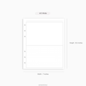 A5 Wide Printable Mind Map Monthly Mind Map Printable Notes | Etsy