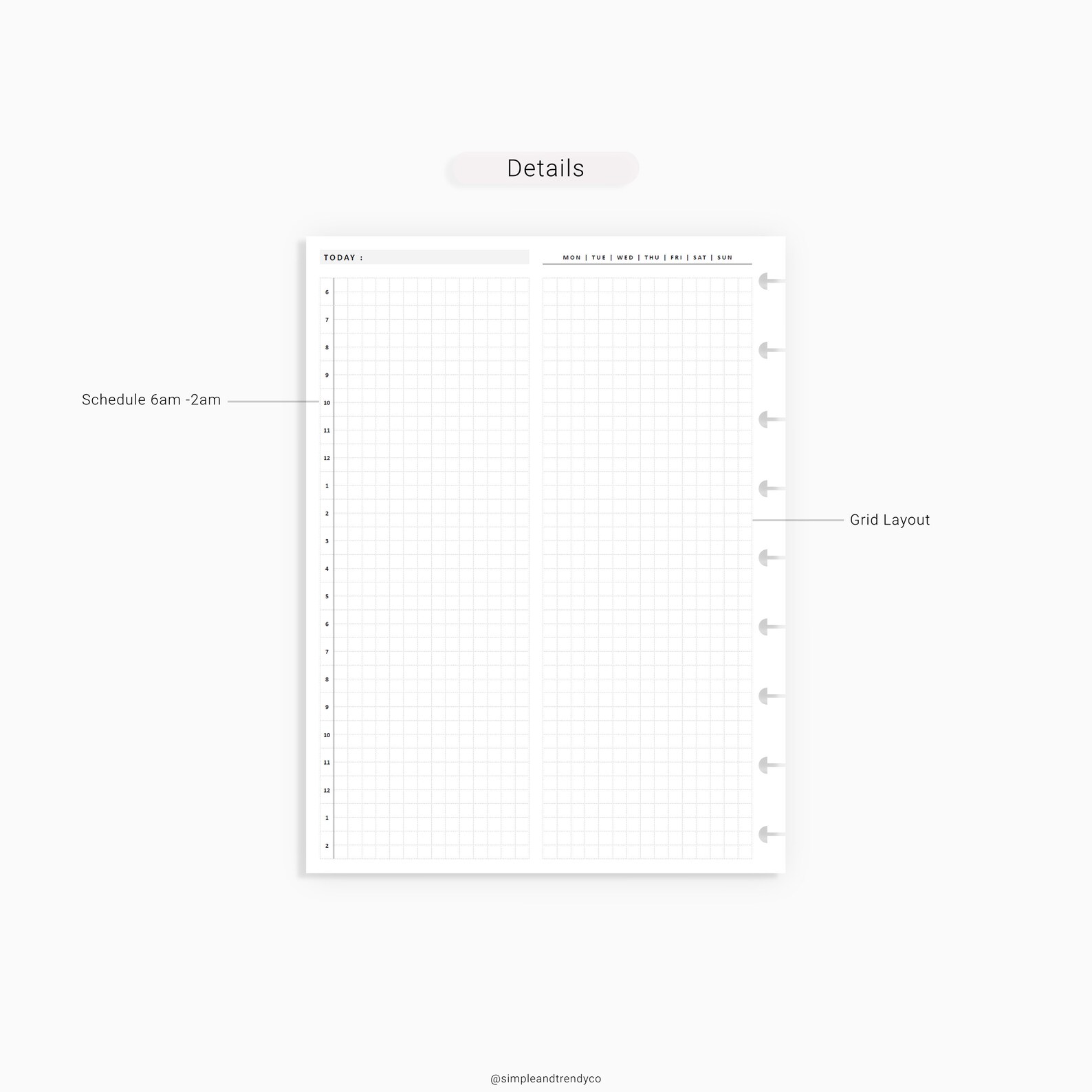 Daily Planner Happy Planner Classic PDF Day Planner | Etsy