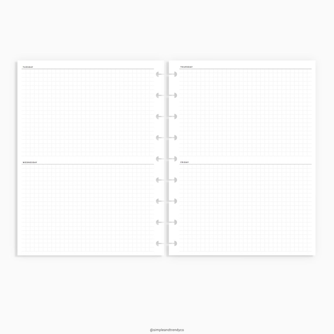 Undated Weekly Planner Printable Happy Planner Classic Weekly | Etsy