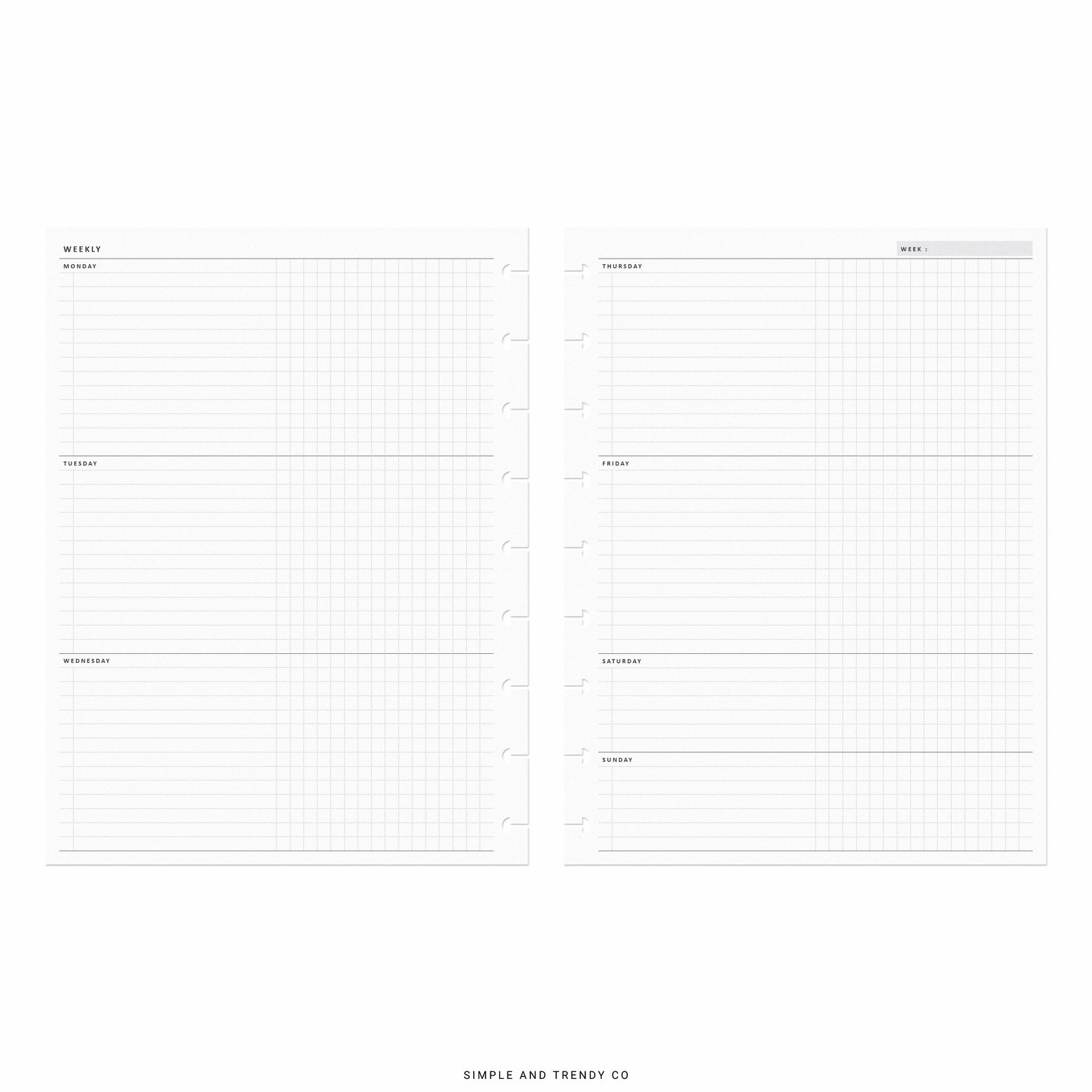 Weekly Planner Printable Happy Planner Classic Weekly to Do - Etsy