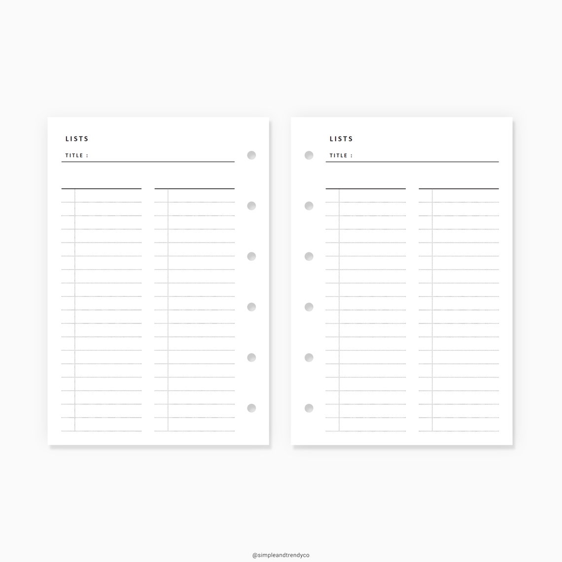 List Tracker Pocket Size Grocery List Shopping List Wish | Etsy