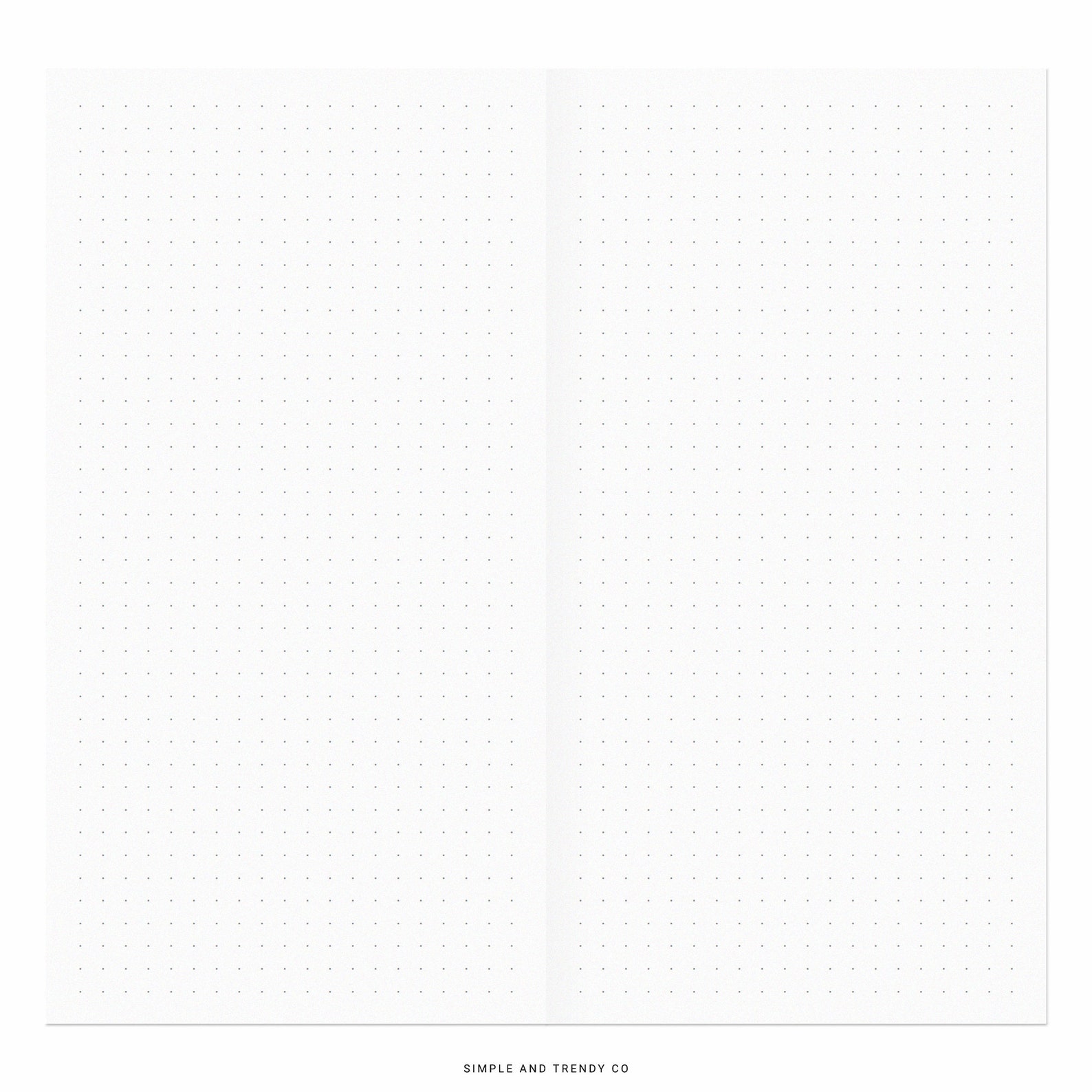 Dot Grid Lined Paper TN Standard Printable Writing Paper - Etsy