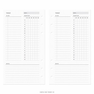 Daily Planner Printable Personal Planner Inserts, Daily Organizers ...