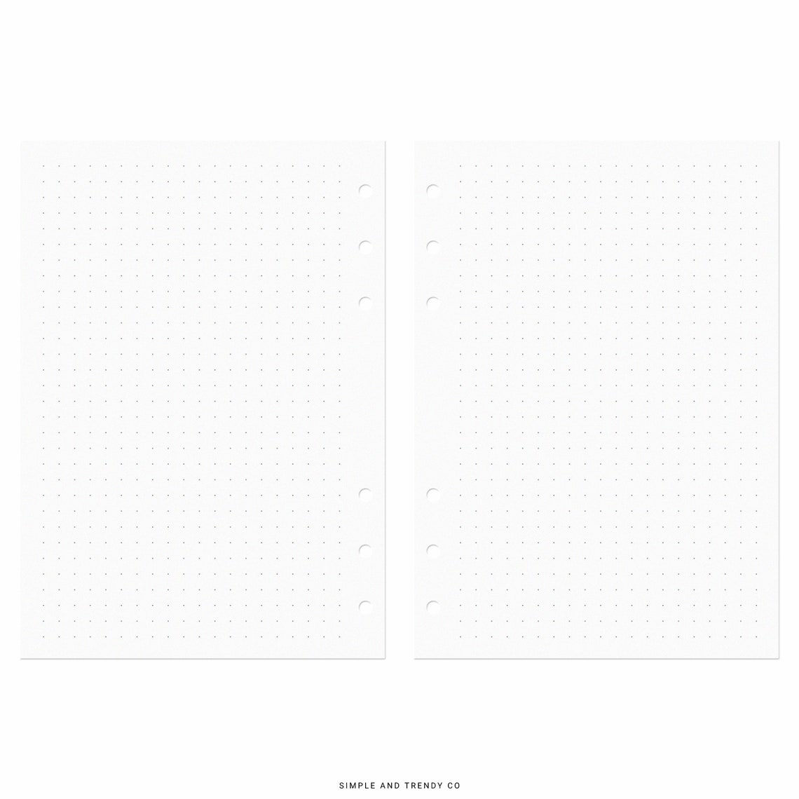 Dot Grid Lined Paper Personal Wide Printable Writing Paper - Etsy