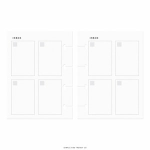 Printable Inbox Micro Happy Planner, Inbox Insert Inbox Tracker Insert ...