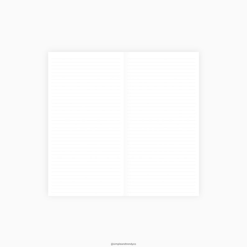 Dot Grid Lined Paper TN Standard Printable Writing Paper | Etsy