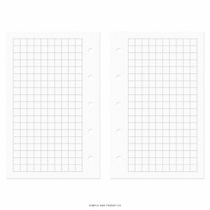 Dot Grid Lined Paper Mini Size, Filofax Mini, Printable Writing Paper ...