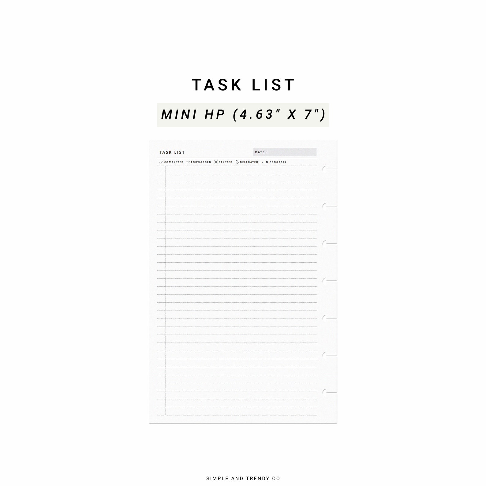 Printable to Do List Happy Planner Mini Daily to Do List - Etsy