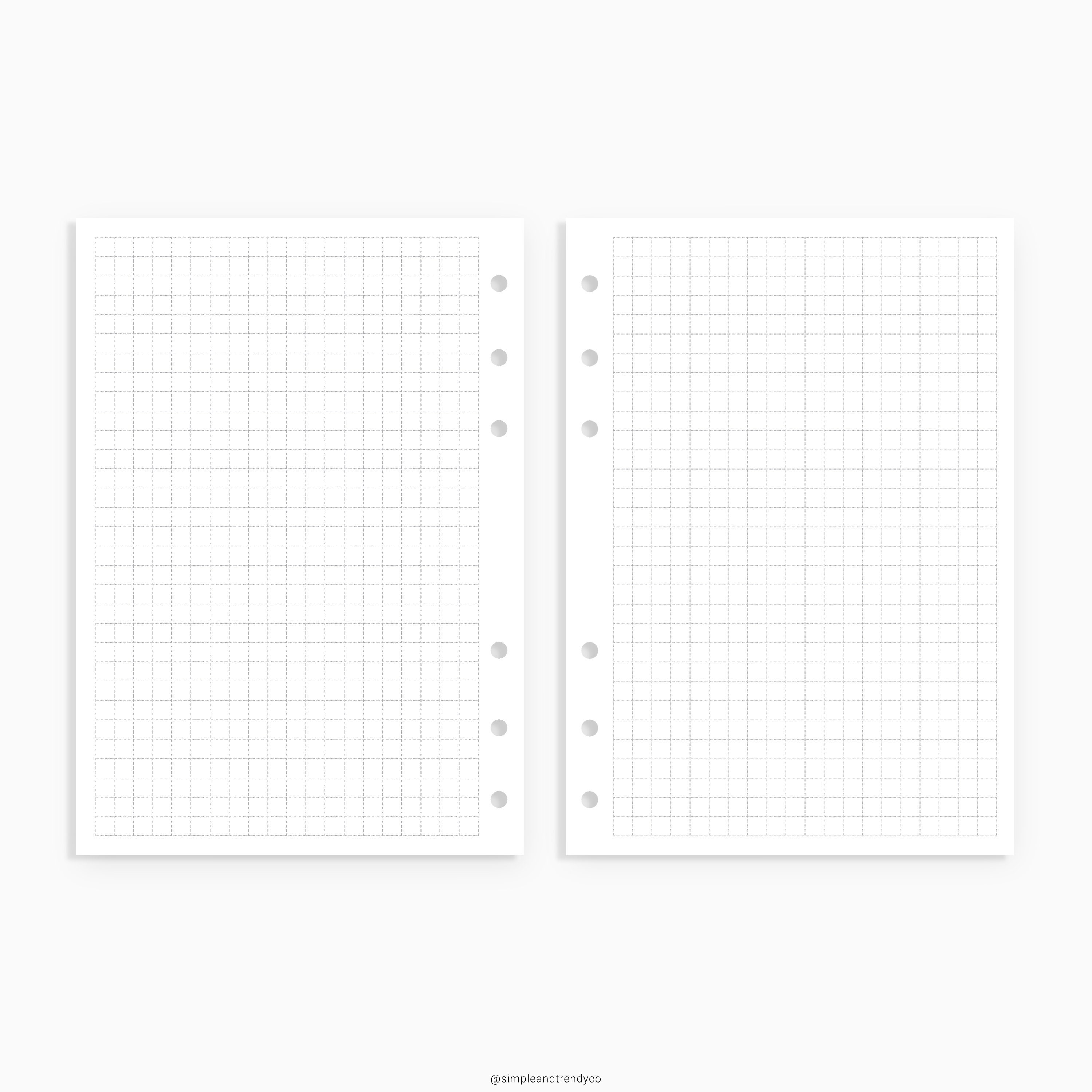 Dot Grid Lined Paper Personal Wide Printable Writing Paper | Etsy