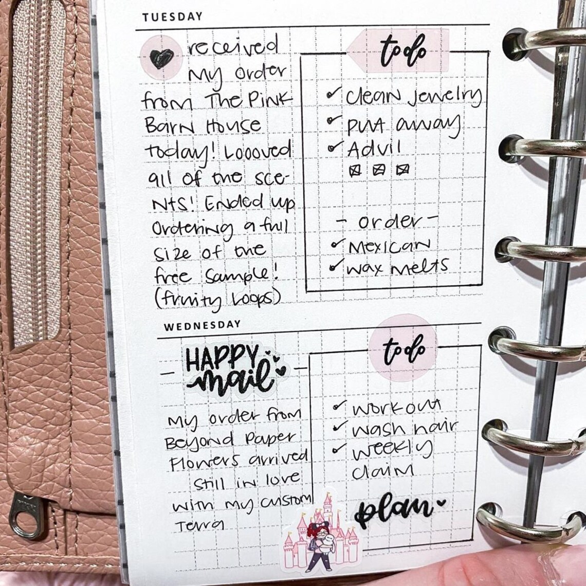 Undated Weekly Planner Printable Pocket Size Weekly Schedule | Etsy