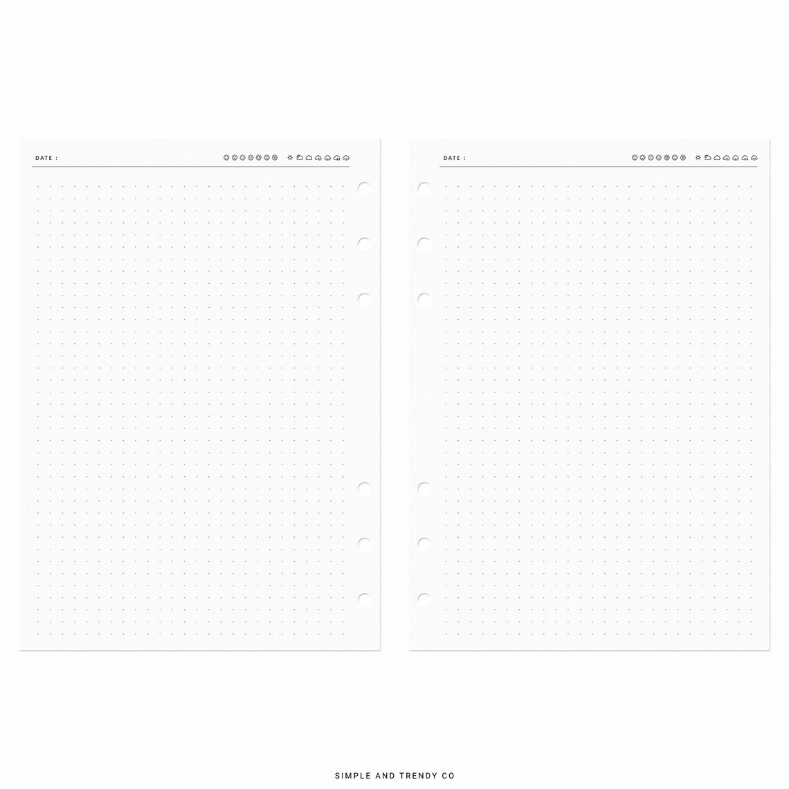 Printable Diary Pages Travel Journal A5 Planner Inserts - Etsy