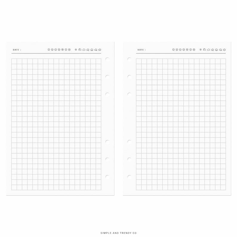 Printable Diary Pages Travel Journal A6 Inserts Writing - Etsy