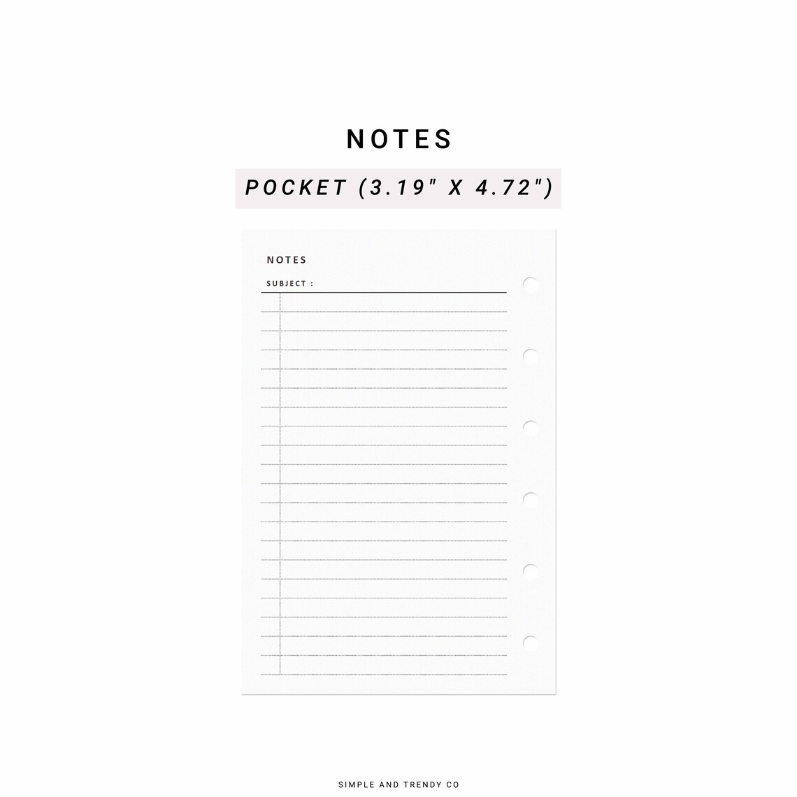 Notes Paper Pocket Size Printable Writing Paper Lined Notes - Etsy