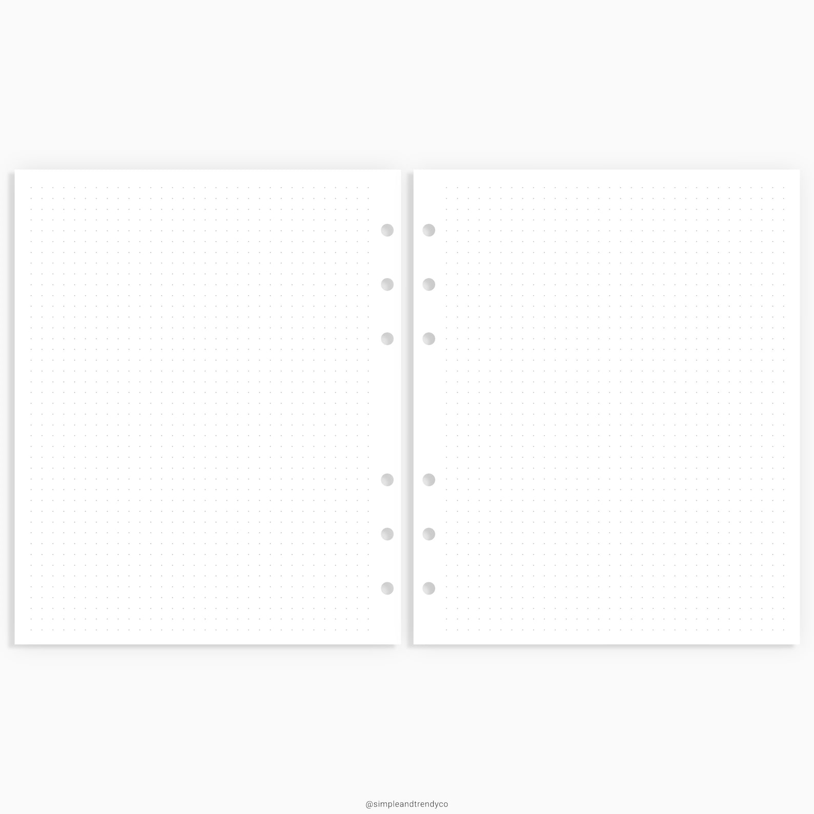 Dot Grid Lined Paper A5 Wide Printable Writing Paper Blank | Etsy