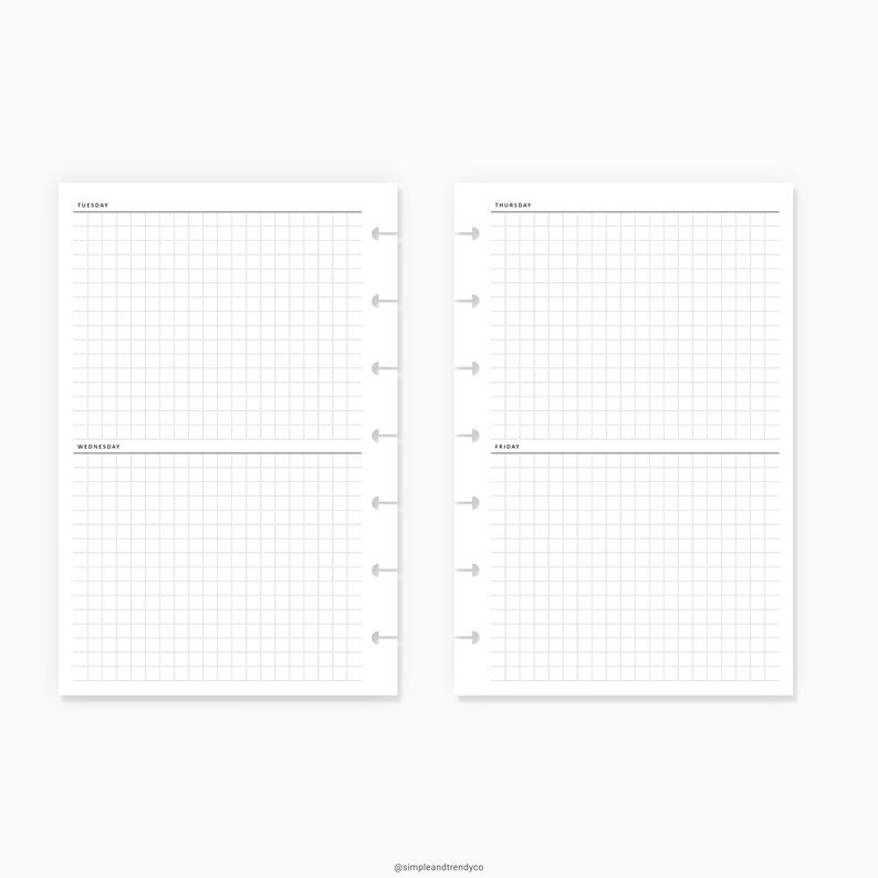 Undated Weekly Planner Printable Happy Planner Mini Weekly | Etsy