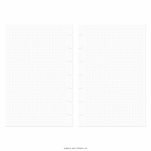 Dot Grid Lined Paper Happy Planner Mini, Printable Writing Paper Blank ...