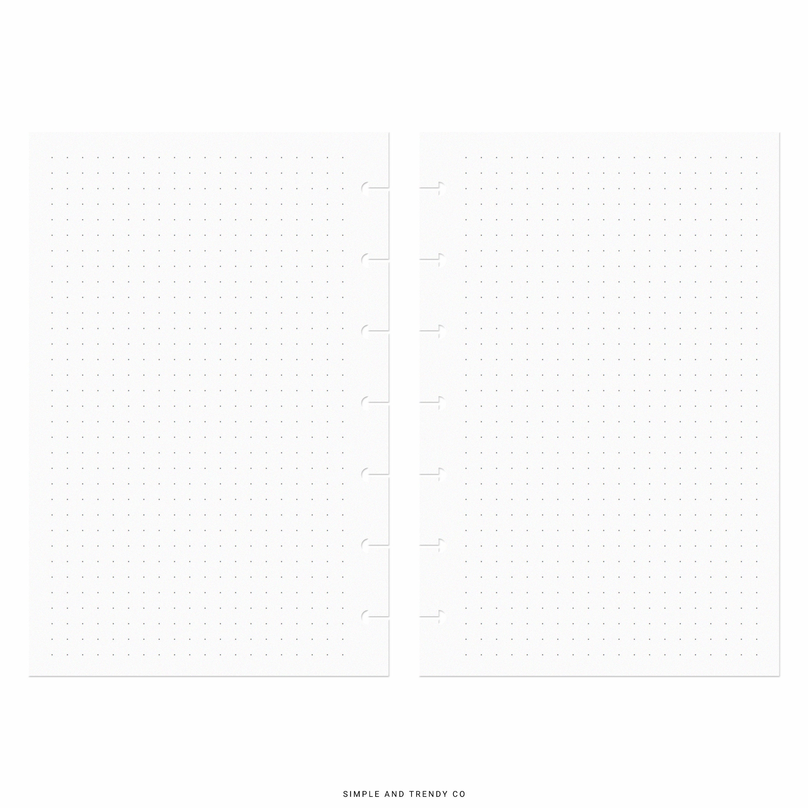 Dot Grid Lined Paper Happy Planner Mini Printable Writing - Etsy