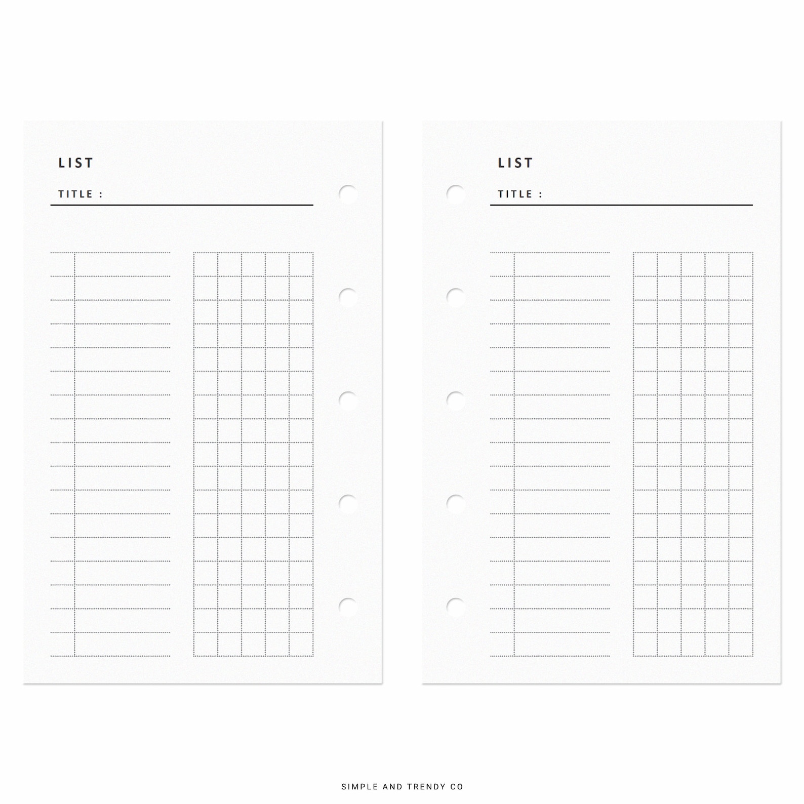 To Do List Printable Mini Size Filofax Mini Grocery List - Etsy