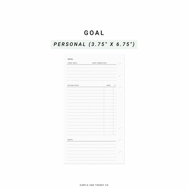 Goals Board - Etsy